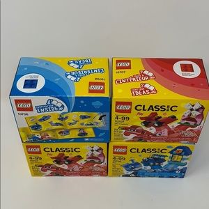 Lego | Accents | Lego Classic Red Blue Boxes Building Blocks | Poshmark